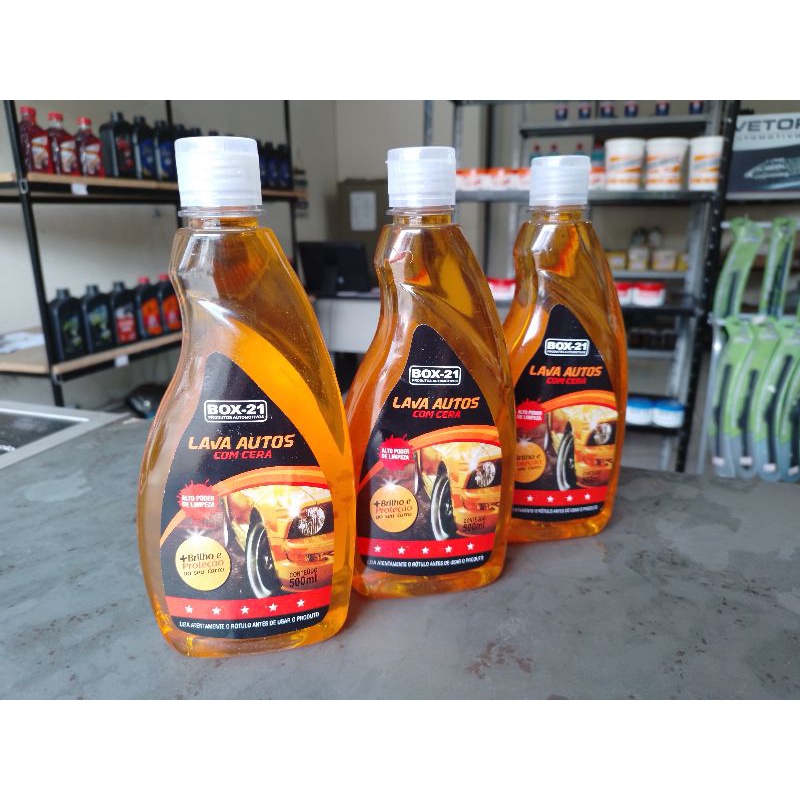 Lava Autos Com Cera Box 21 500ml | Shopee Brasil