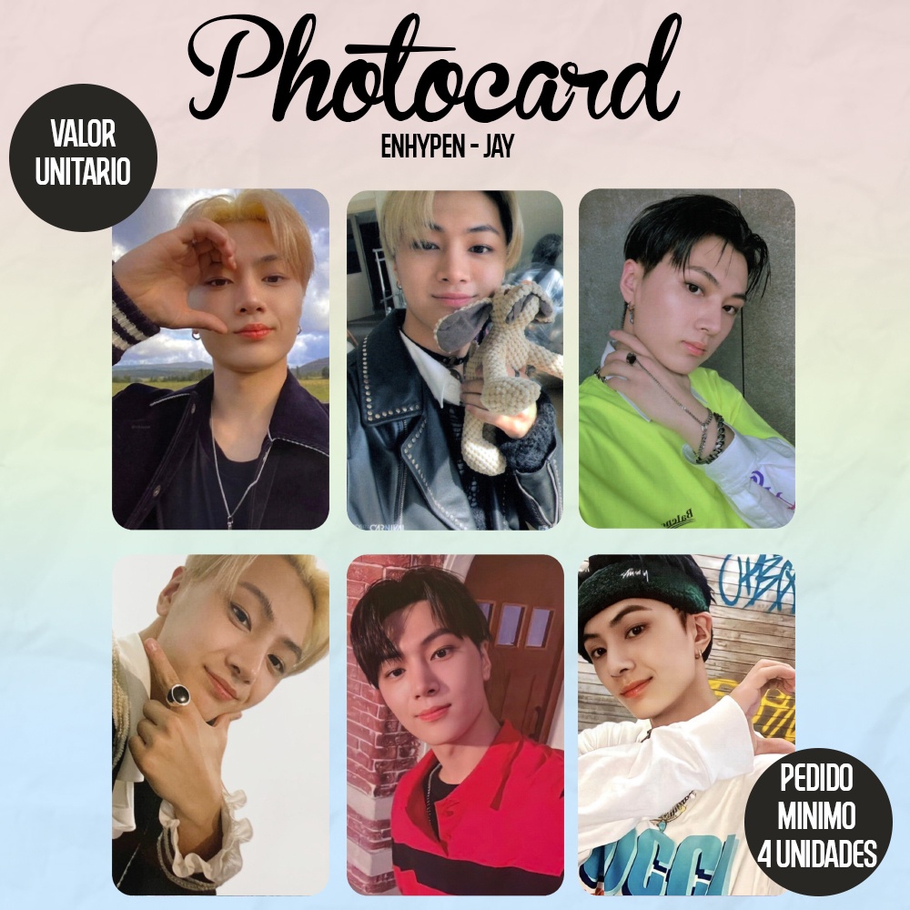 Photocards Kpop Enhypen Jay Fanmade Shopee Brasil