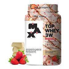 Top Whey 3W Mais Sabor Pote 900gr- Max Titanium | Shopee Brasil