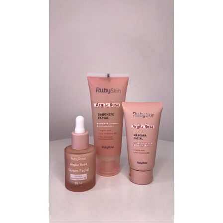 Kit Skin Care Ruby Rose Produto Para O Rosto Pele Lisa Hidratada ...