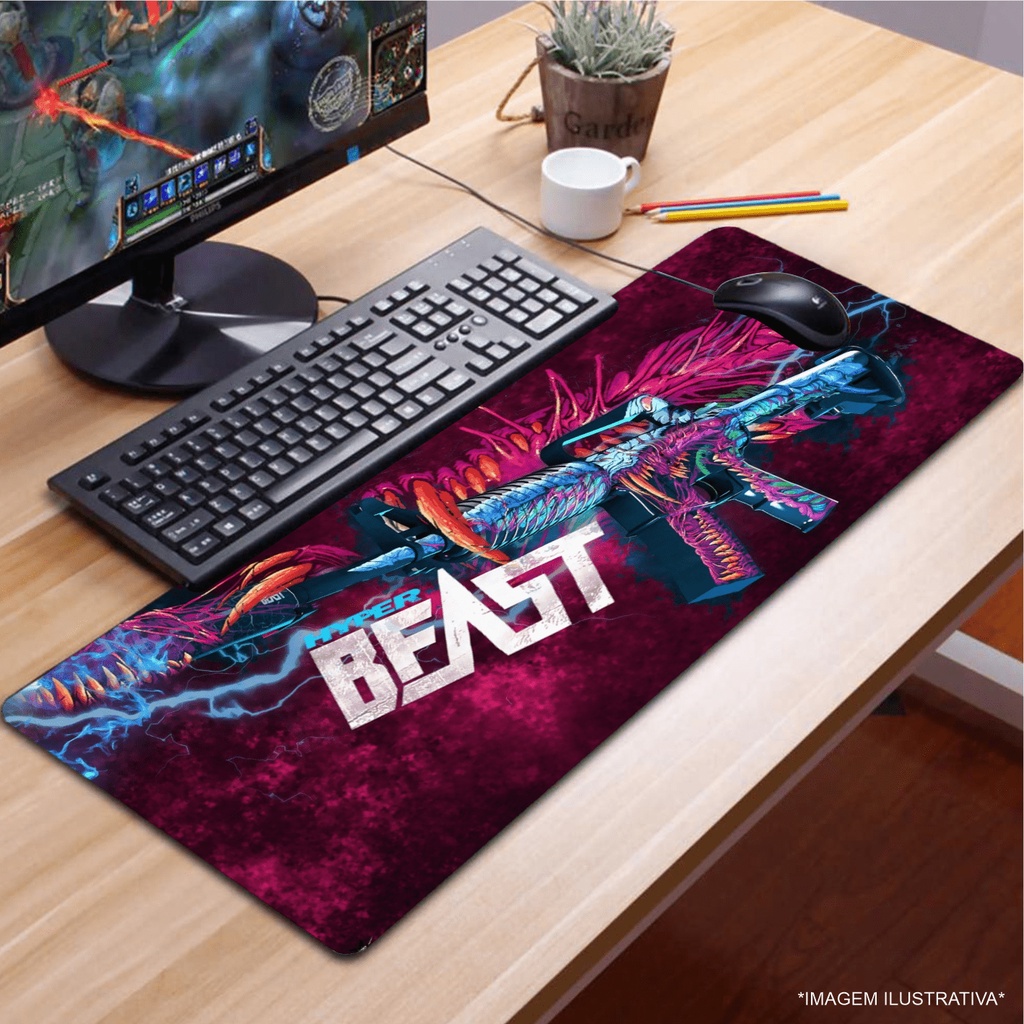 Mouse Pad Gamer 65x32cm Estampa CS Go 23 | Shopee Brasil