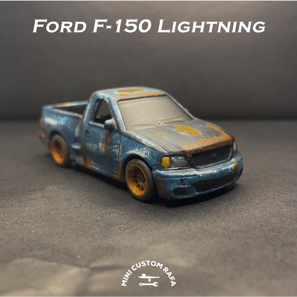 Custom Ford F-150 SVT Lightning - Hot Wheels | Shopee Brasil
