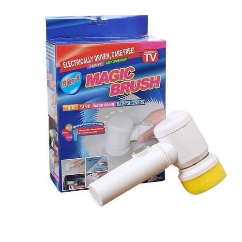 Escova Eletrica de Limpeza 5 em 1 Sem Fio Limpador Multiuso Pratico ...
