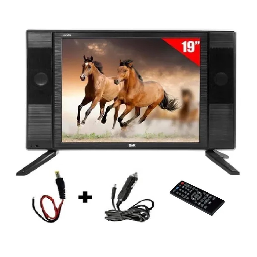 Televisão Tv Monitor Led Hd 19" Polegada Televisão Bivolt Para 12v Carro Caminhão Casa | Shopee ...