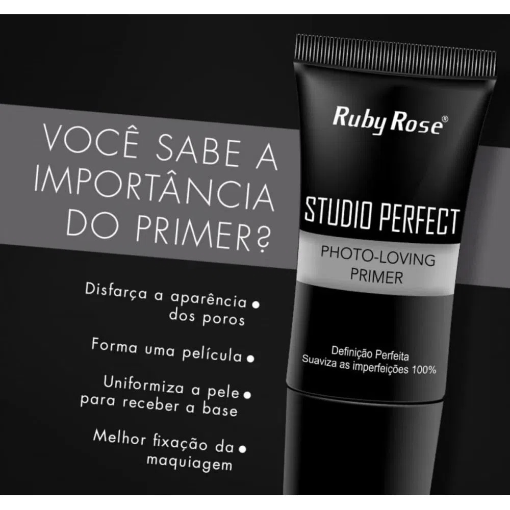 PRIMER FACIAL SKIN PERFECT RUBY ROSE | Shopee Brasil