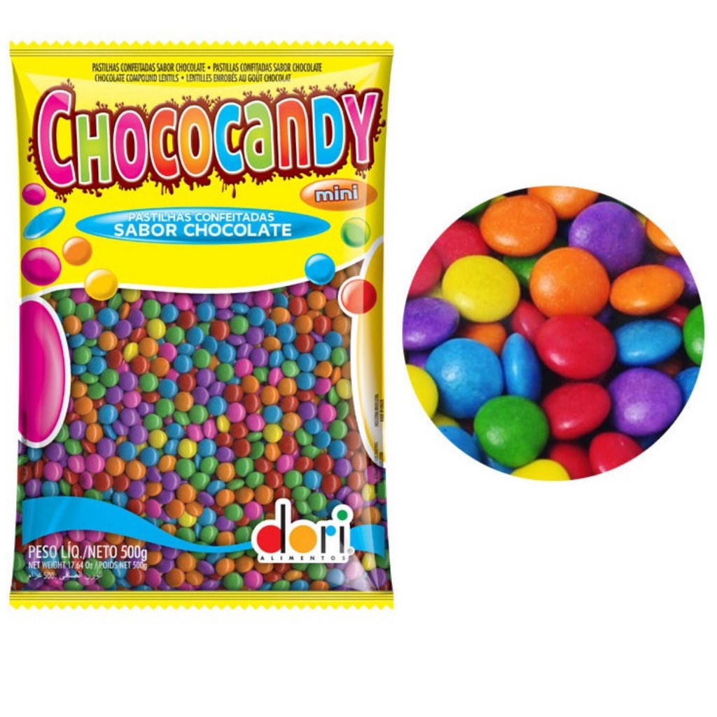 Confeito de Chocolate 500g chococandy- Dori | Shopee Brasil