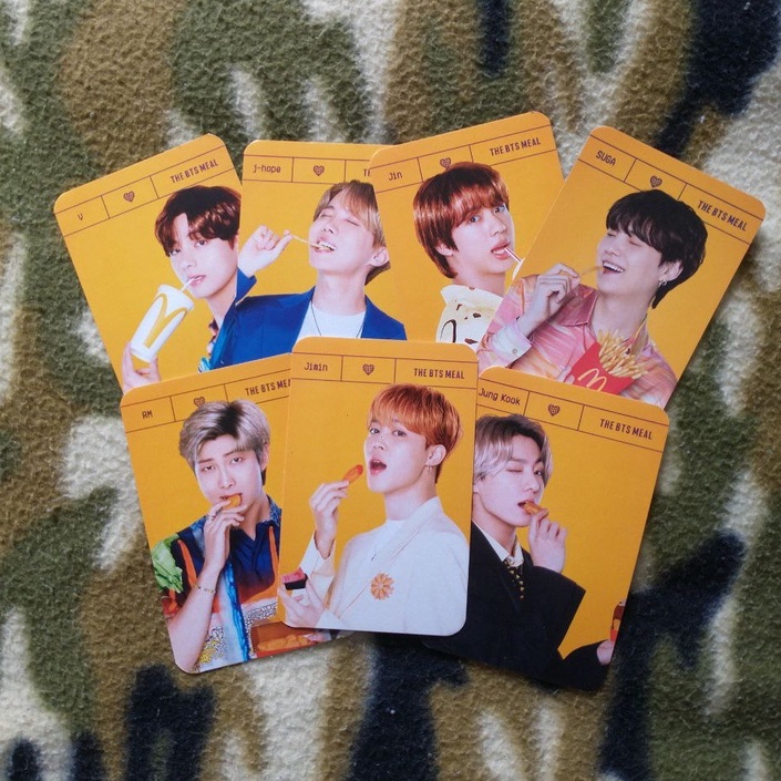 Kit Cards BTS McDonald's The Meal Photocard Fanmade Kpop | Shopee Brasil