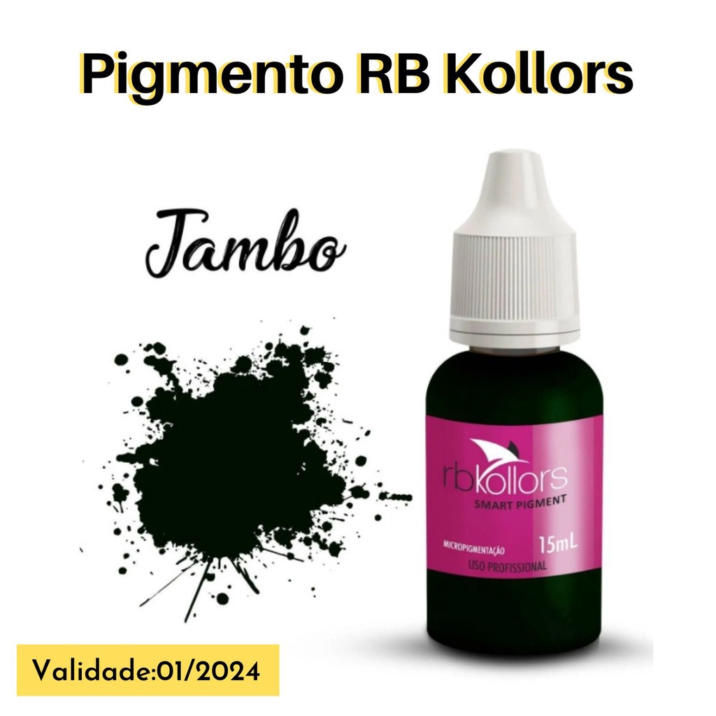 Pigmento RB Kollors 15 ml - Cor Jambo - Micropigmentação | Shopee Brasil