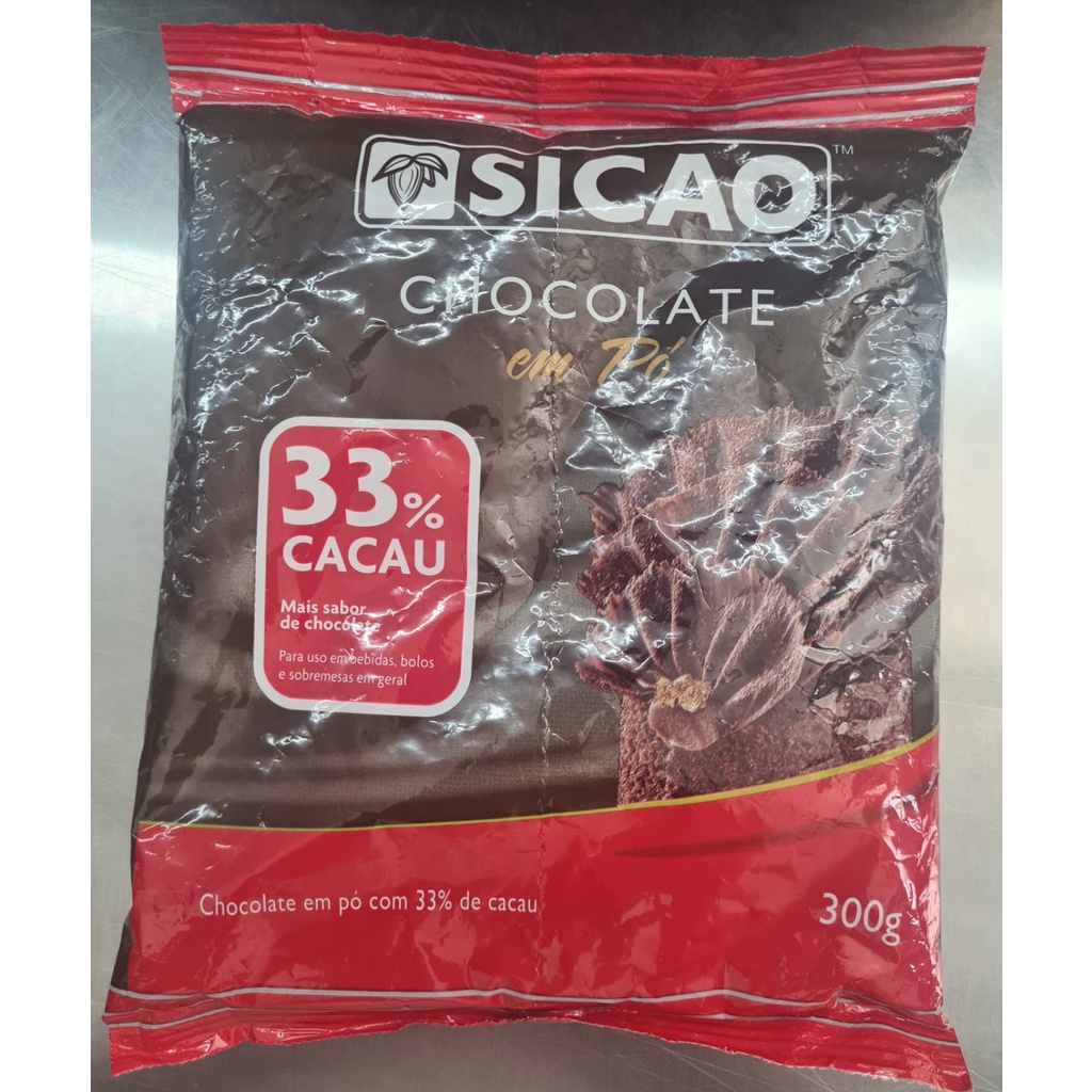 Cacau Em Po 33% 300g Sicao Envio Imediato | Shopee Brasil