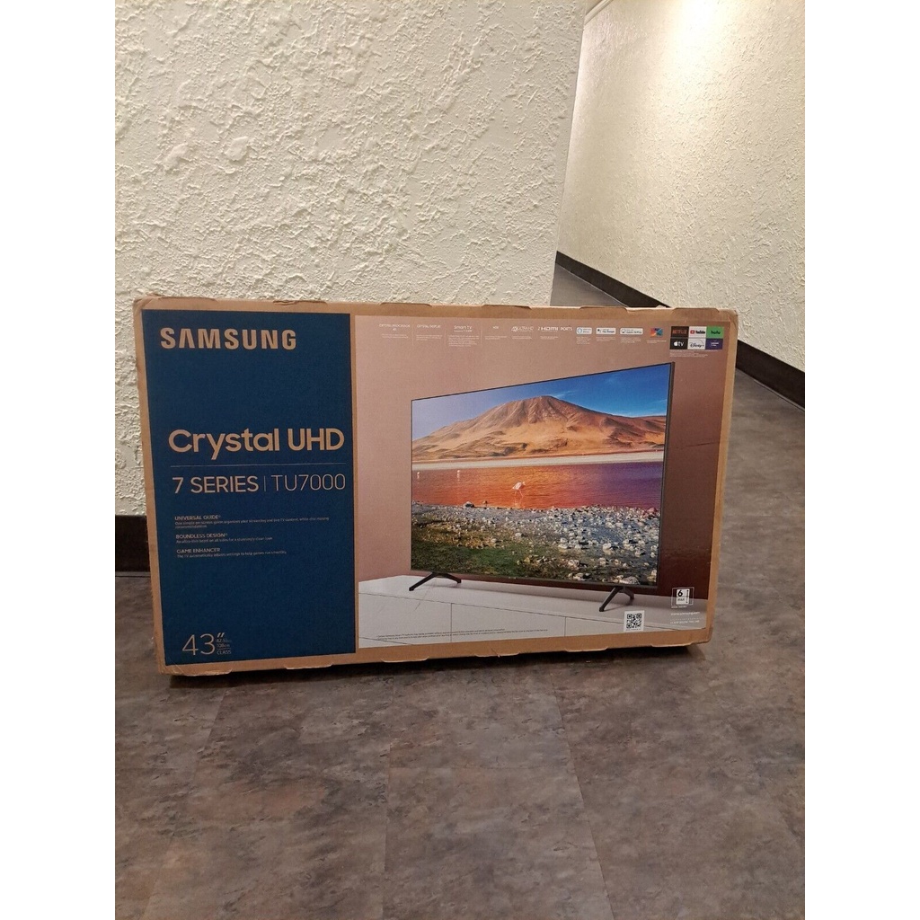 SAMSUNG 43 polegadas Classe 4K Crystal UHD LED Smart TV HDR UN43TU7000 ...