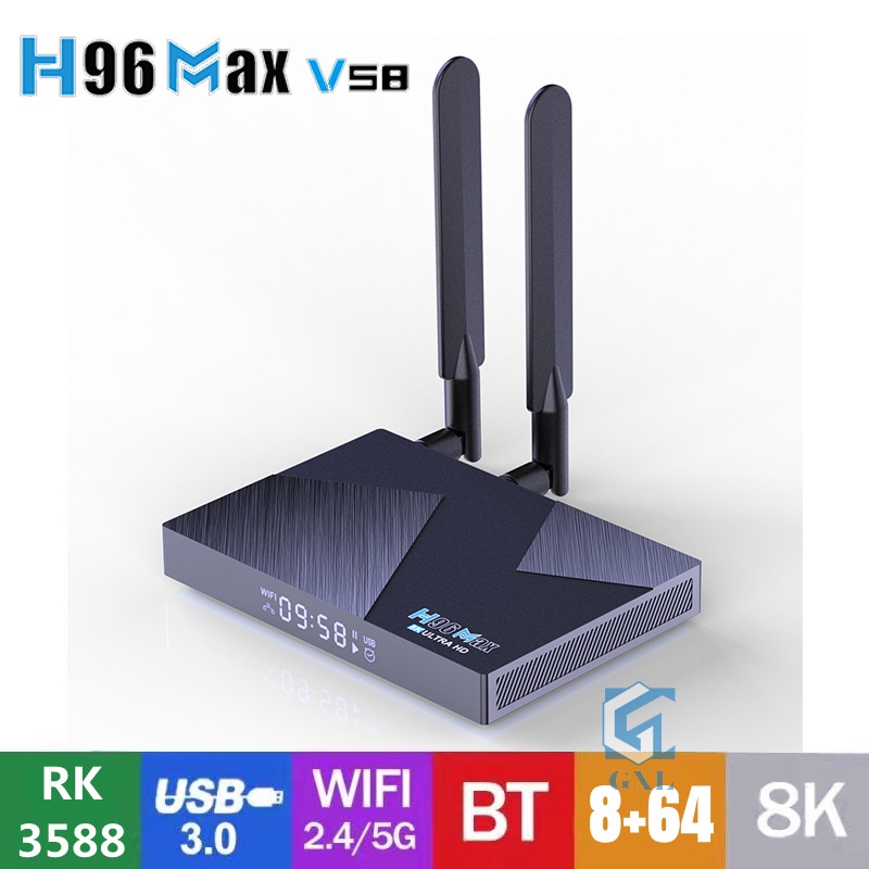 H96MAX V58 RK3588 12 dual-frequency 6 8K BOX - Escorrega o Preço