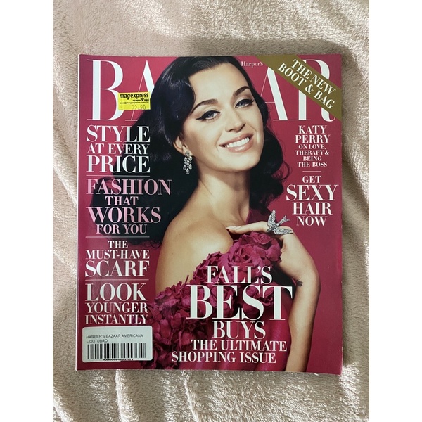 Revista Katy Perry Bazaar importada | Shopee Brasil