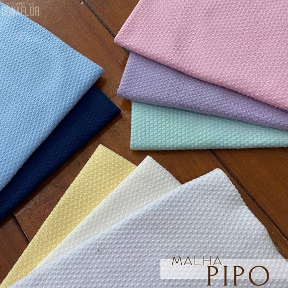 Malha Piquet Pipo 100% Algodão tecido Macio para Fraldas, Babeiros e ...
