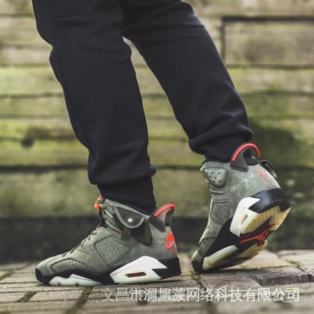 100 % Ar JORDAN 6 x TRAVIS SCOTT " Azeitona Média " FEEA EHTW RSTR ...