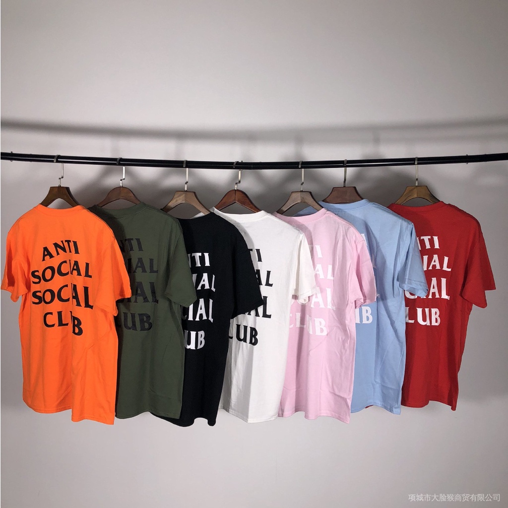Versão Correta ASSC ANTI SOCIAL CLUB Homens Mulheres Casais Camiseta ...