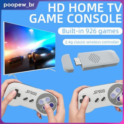 SF900 clássico 16Bit sem fio 4k 926 jogos integrados console de jogos de TV console de vídeo ...