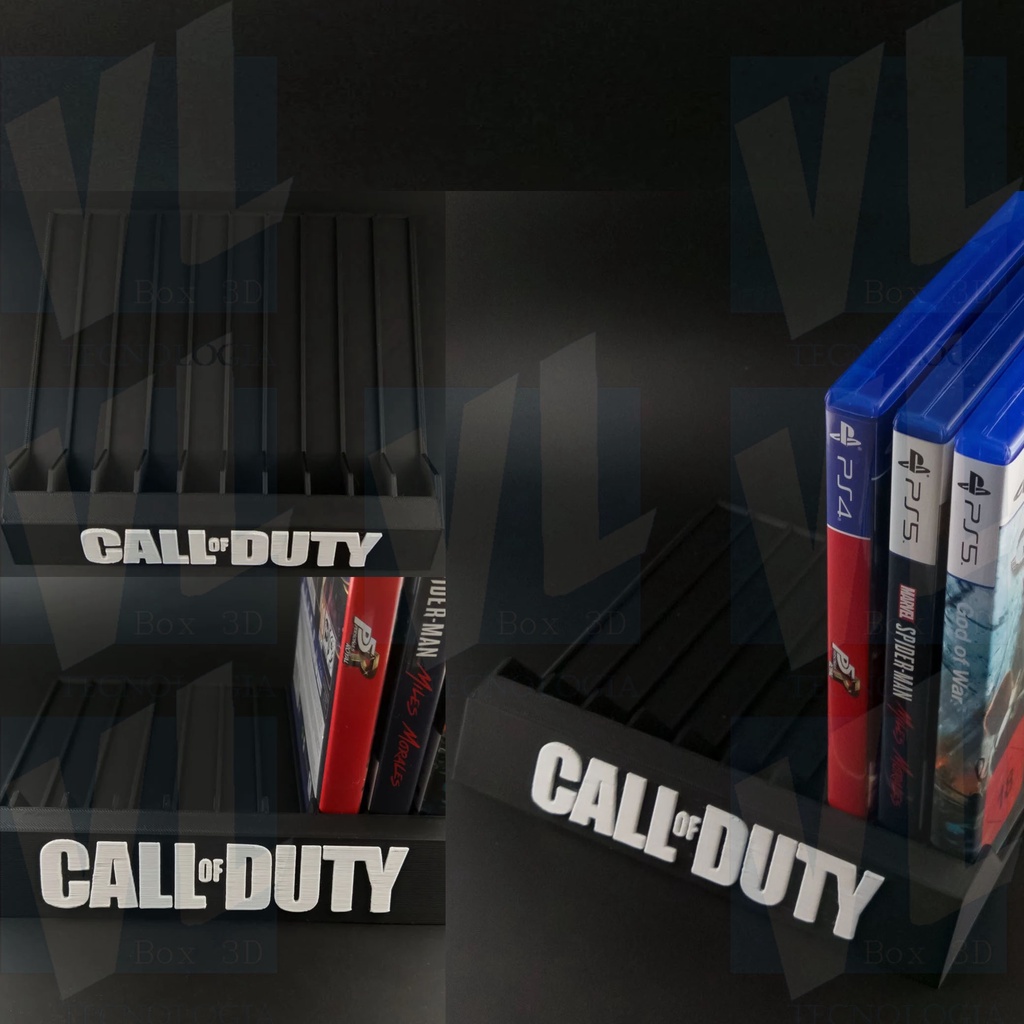 Suporte Porta Jogos Case Call of Duty Ps3 Ps4 Ps5 Playstation Universal ...