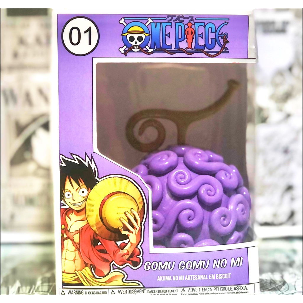 Action Figure - Akuma no mi - Gomu Gomu No Mi + Caixa - One Piece ...
