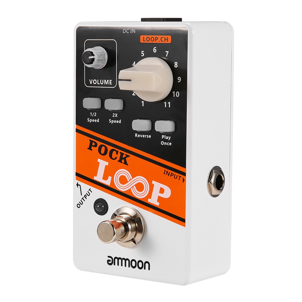 Munhão POCK LOOP Looper Guitarra Efeito Pedal 11 Loopers Max . 330mins ...
