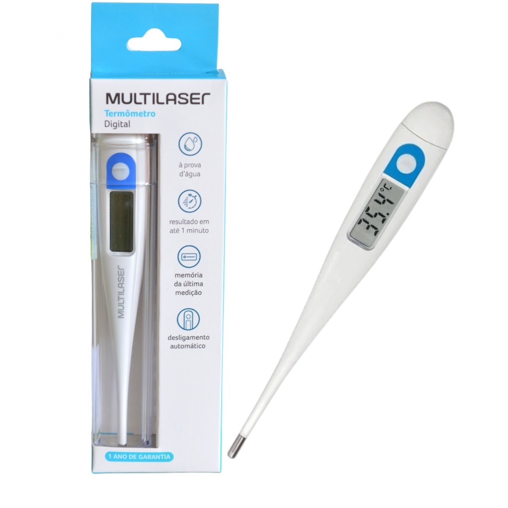 Termometro Digital Clinico Multilaser Hc070 | Shopee Brasil