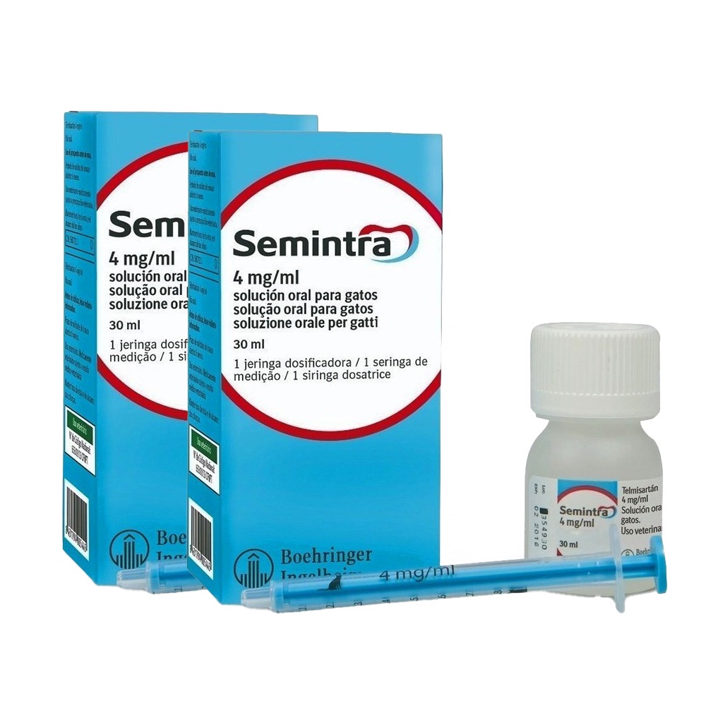 Kit 2 Semintra Solucao Oral P/ Doenca Renal Cronica Em Gatos 30ml ...