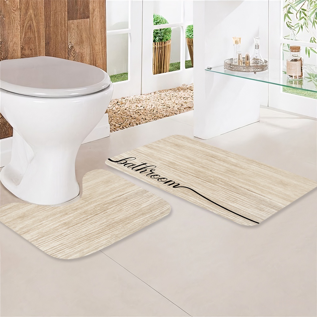 Jogo de Tapete para Banheiro Bathroom | Shopee Brasil