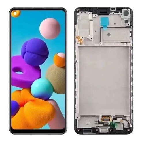 Tela Frontal Display LCD Touch Samsung A21s A217 com aro original | Shopee Brasil