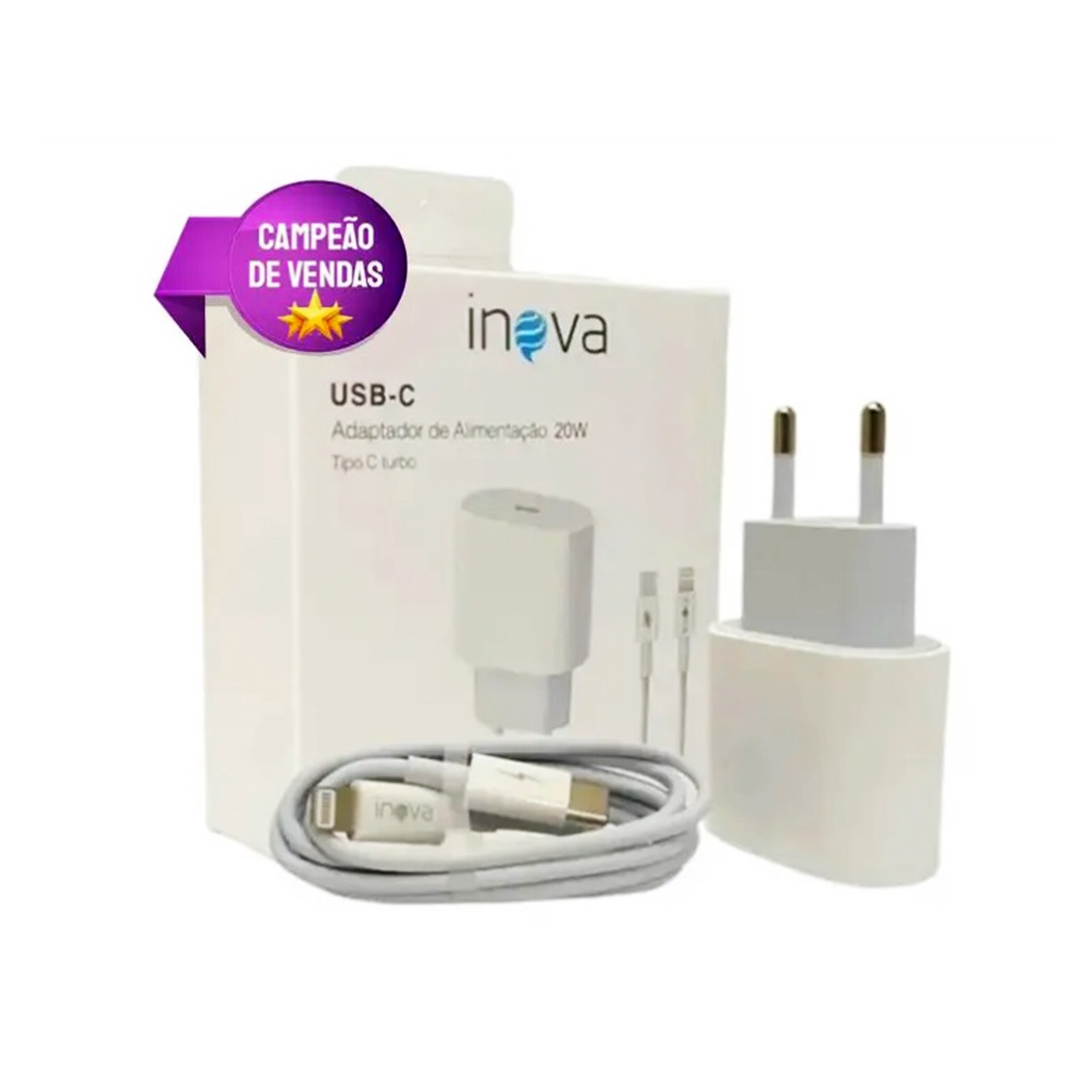 Kit Fonte Usb C 20w Turbo Cabo Original Para iPhone 7 8 11 12 13 ...