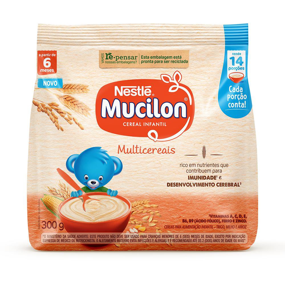 Cereal Infantil Mucilon Multicereais 300g | Shopee Brasil