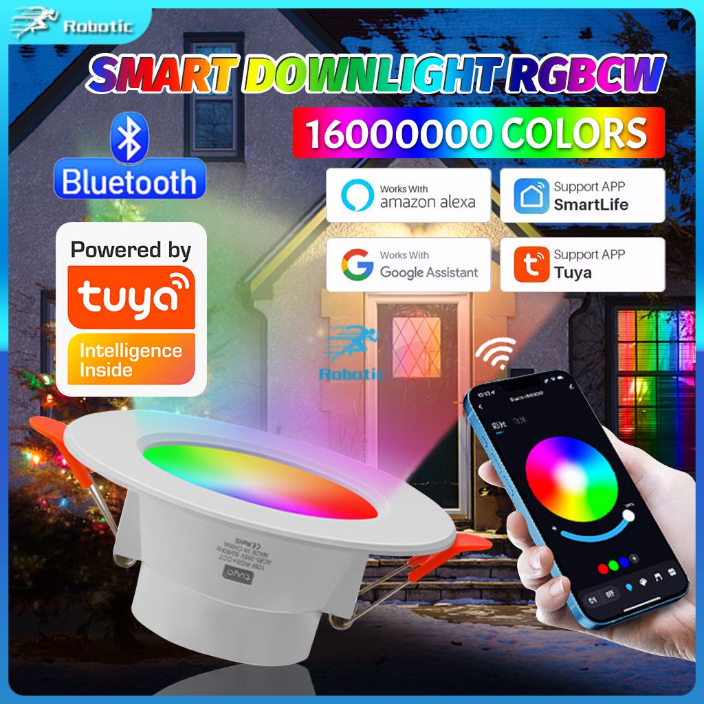 Bluetooth Spot Rgb LED Round Super Recessed Light , Luz De Teto ...