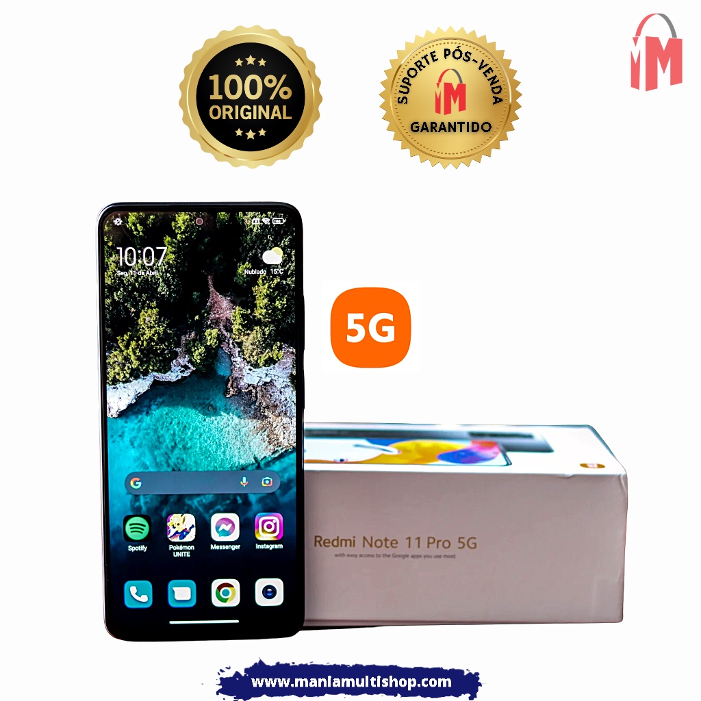 Xiaomi Redmi Note 11 PRO 5G Original - 128GB / 6GB RAM | Shopee Brasil