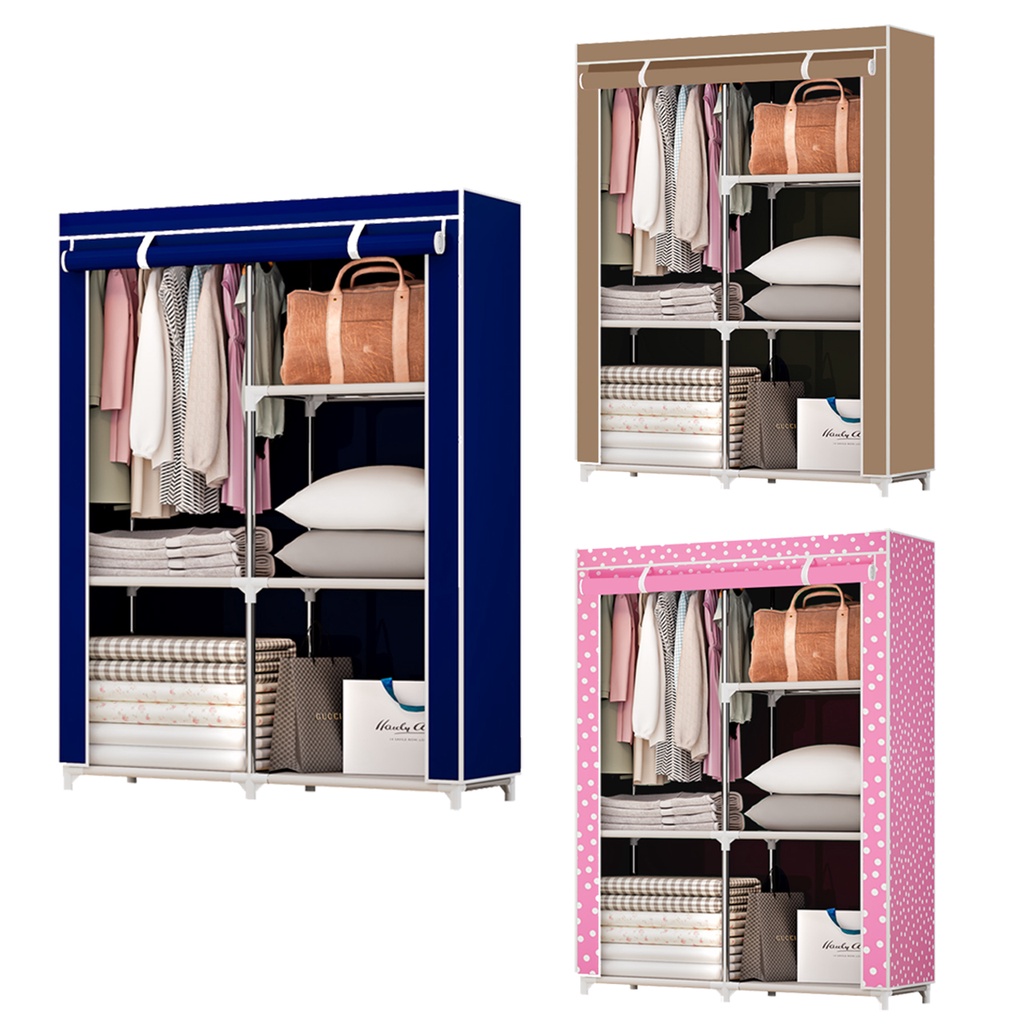 Guarda Roupa Armário Dobrável Portátil Roupas Roupeiro Multiuso ...
