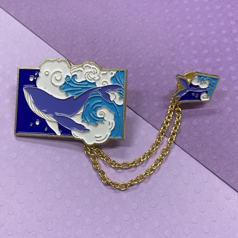 Pin Baleia Whalien52 Com Calda Bts Shopee Brasil