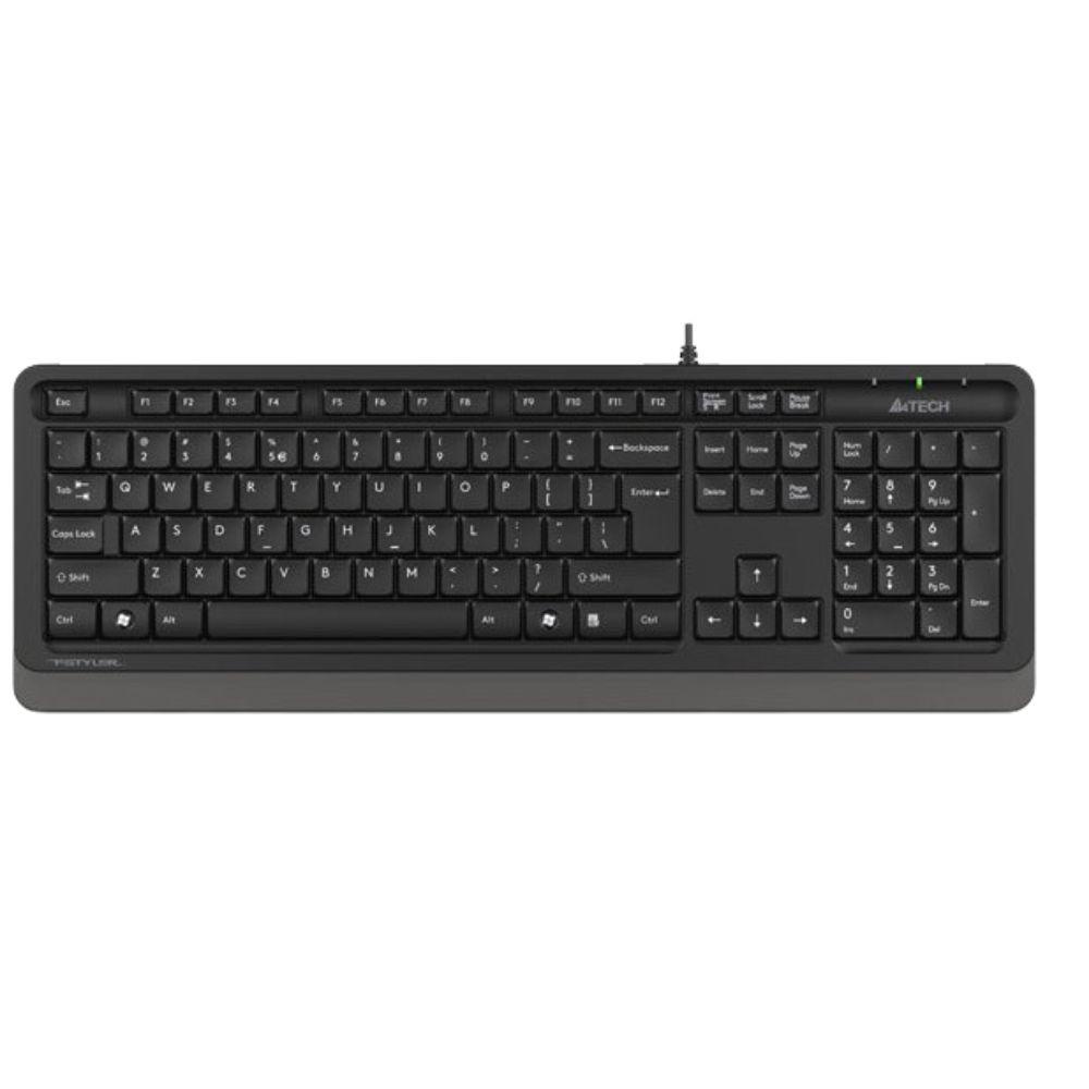 Teclado USB A4tech Fstyler FK10 Multimidia Preto e Cinza | Shopee Brasil