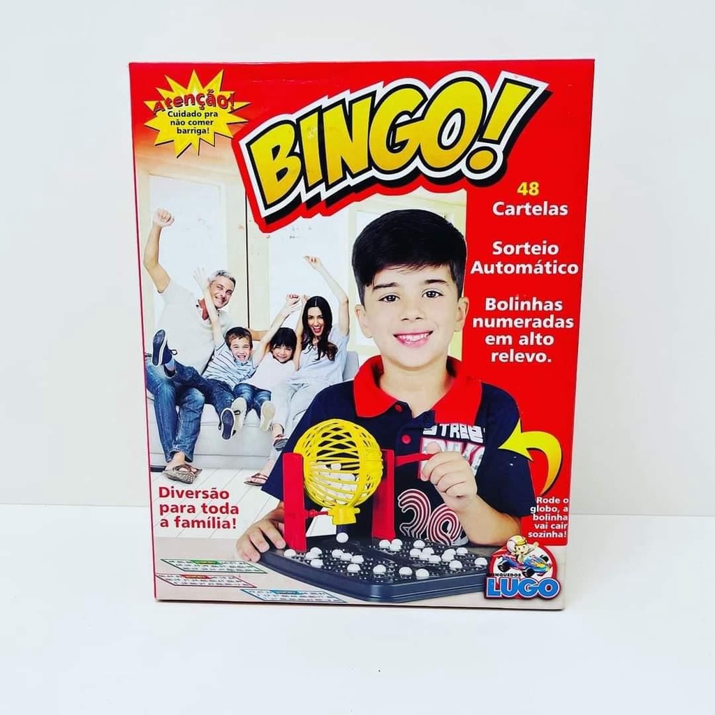 Jogo de Mesa Bingo Com 48 Cartelas e Roleta - Bolinhas Numeradas em ...