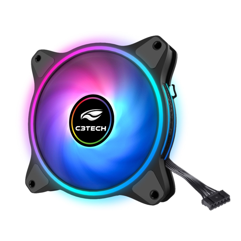 Cooler Fan RGB 6 Pinos Controlavel 120mm Necessita de Controladora ...
