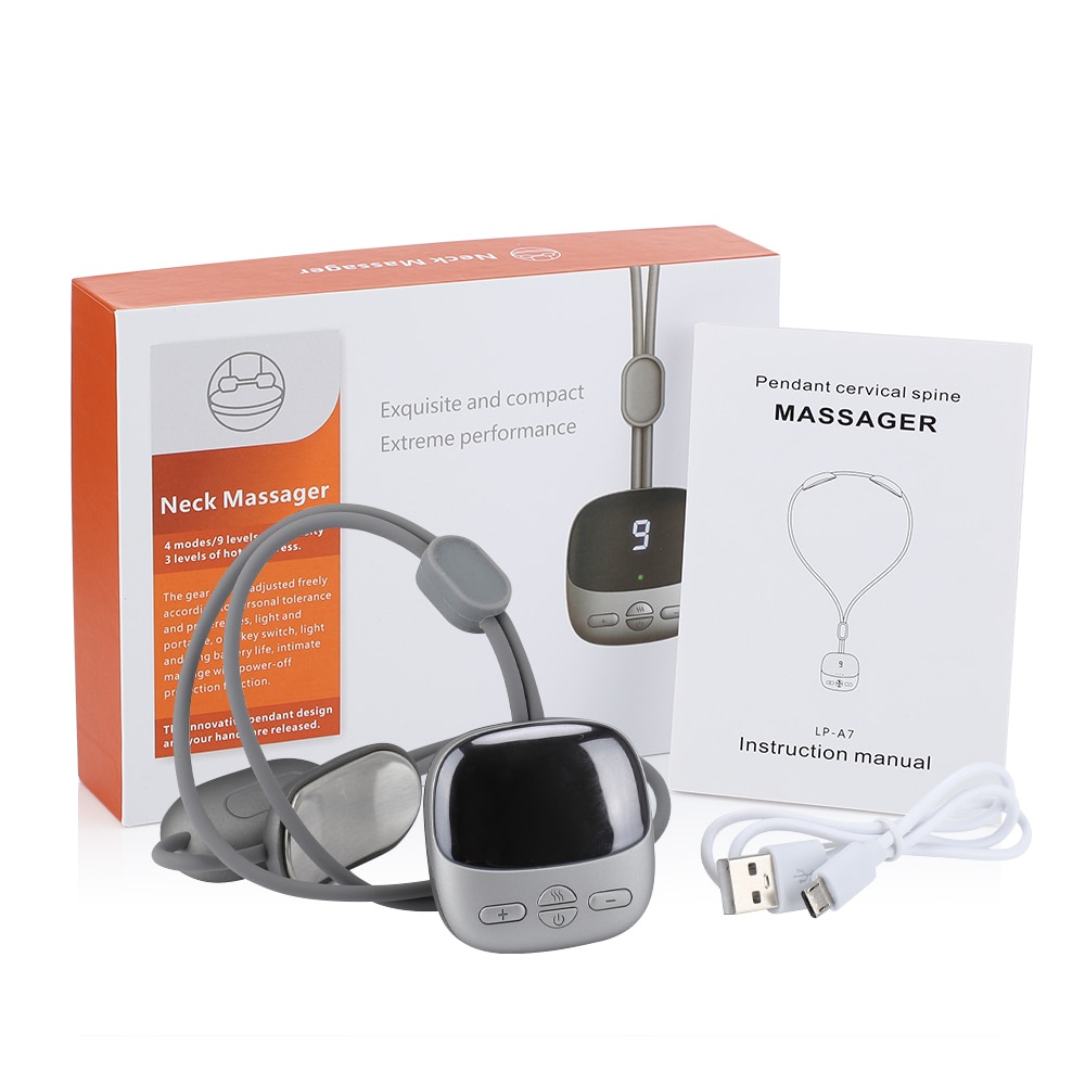 Massageador De Coluna Cervical Micro-Corrente Elétrico De Pescoço Smart ...