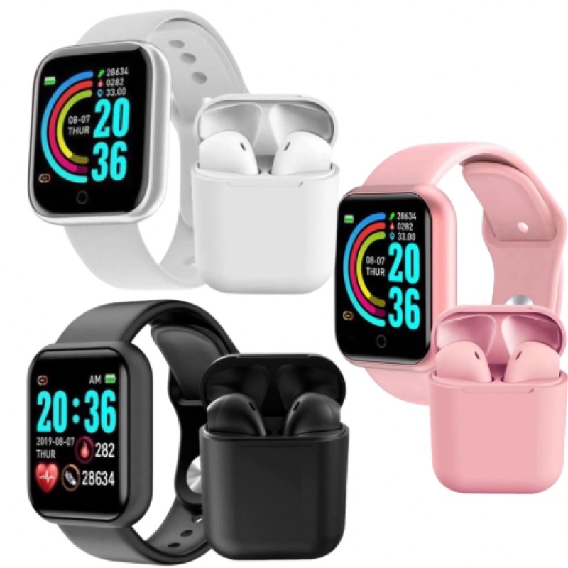 Relógio Smartwatch Digital Lindo Bluetooth E Fone de Ouvido Bluetooth S ...