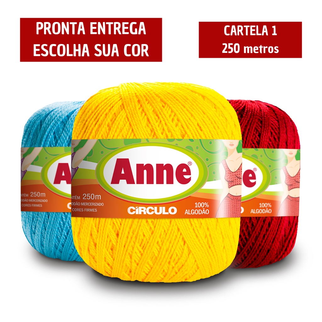 Linha Anne Circulo 250 Metros - CARTELA 1 | Shopee Brasil