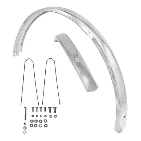 Kit Completo Paralama Inox bike aro 26 JKS Caloi, Monark | Shopee Brasil