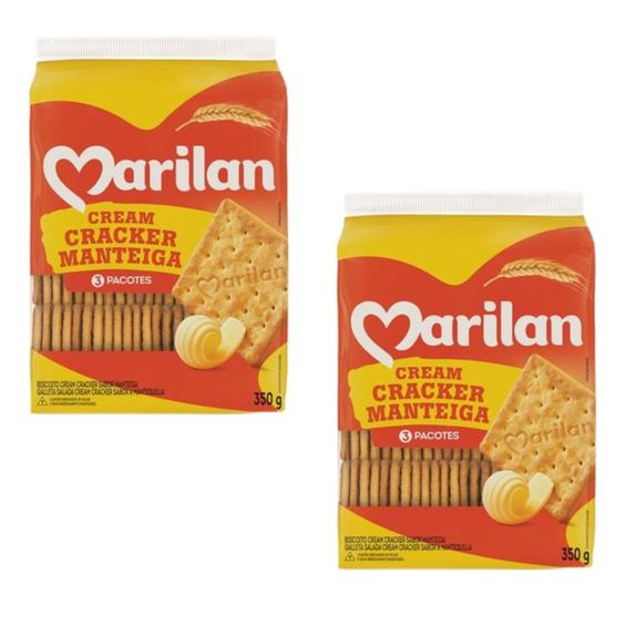 Biscoito Cream Cracker Amanteigado Crocante Marilan Kit 700g | Shopee ...