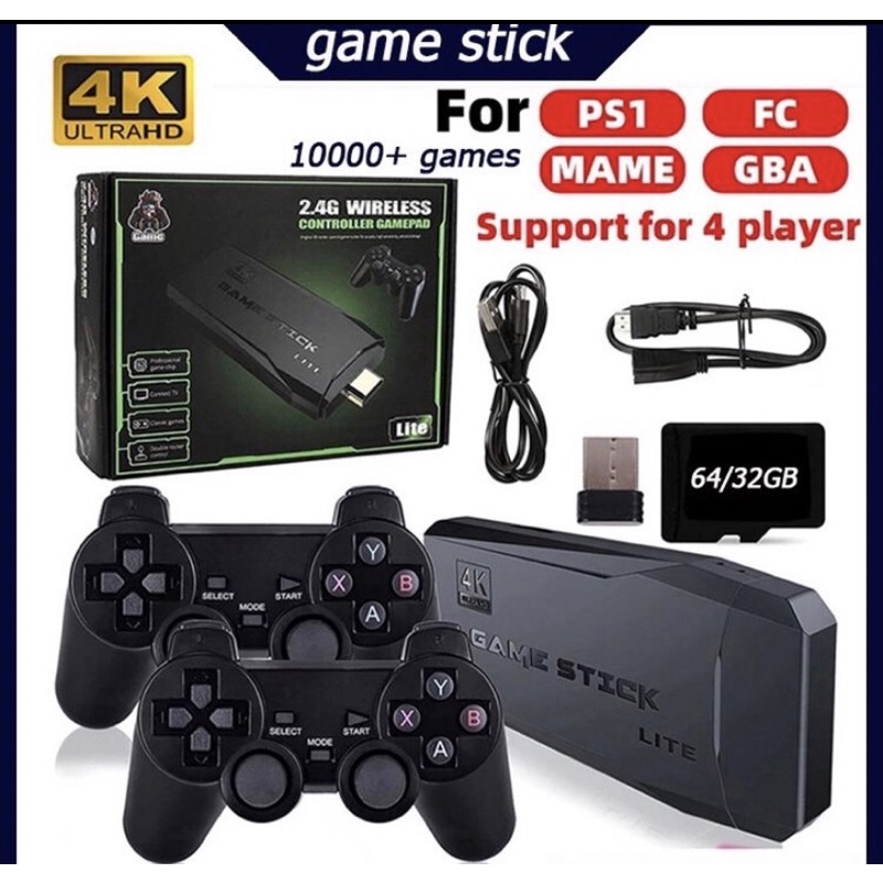 Videogame Stmil 2 Controles Sem Fio Console Original Portatil Jogos ...