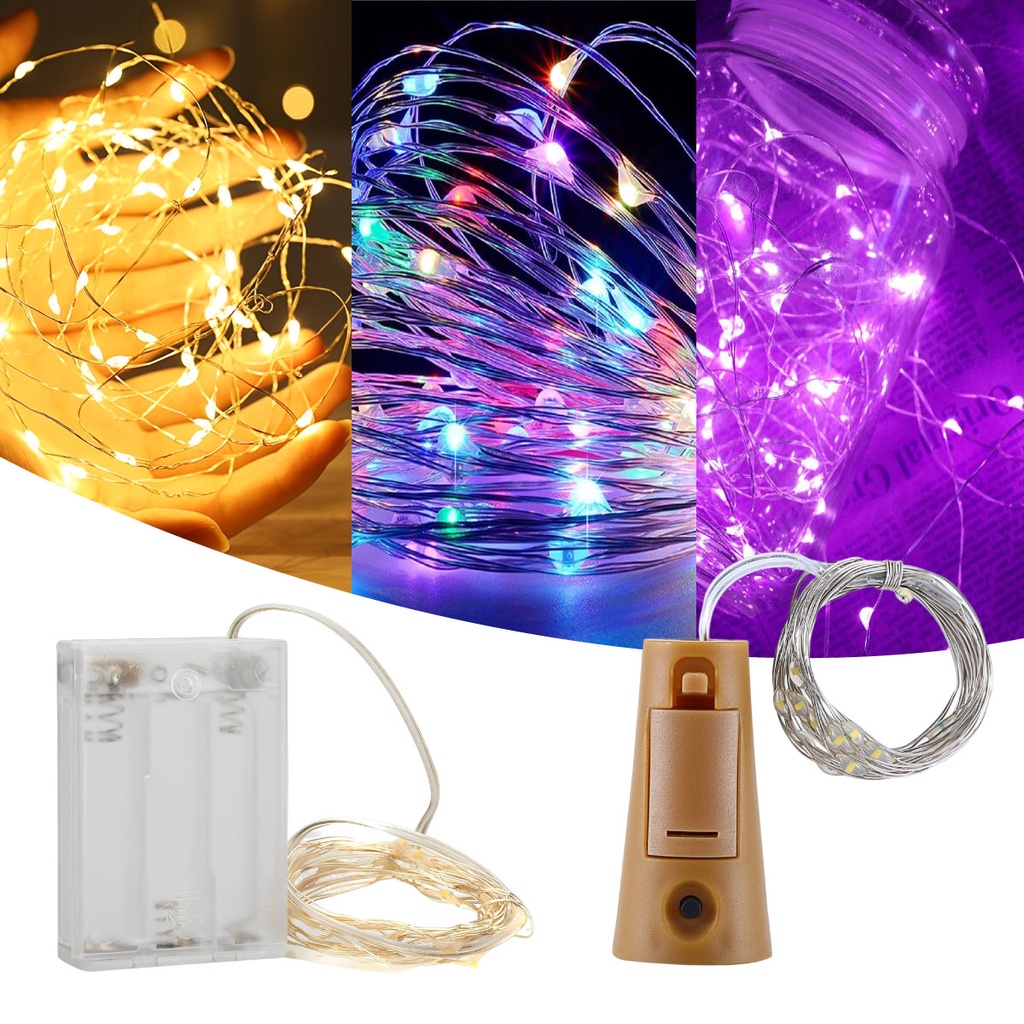 Fio De Led Fio Fada Prata Pisca Pisca Cordão De Luzes Natal E Festa ...