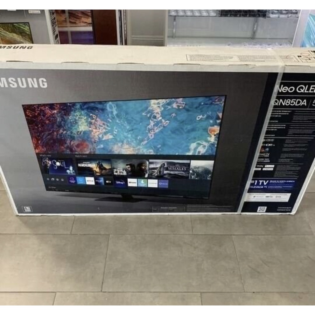 New Samsung 55 inches QLED 4K Smart TV - QN85DA | Shopee Brasil