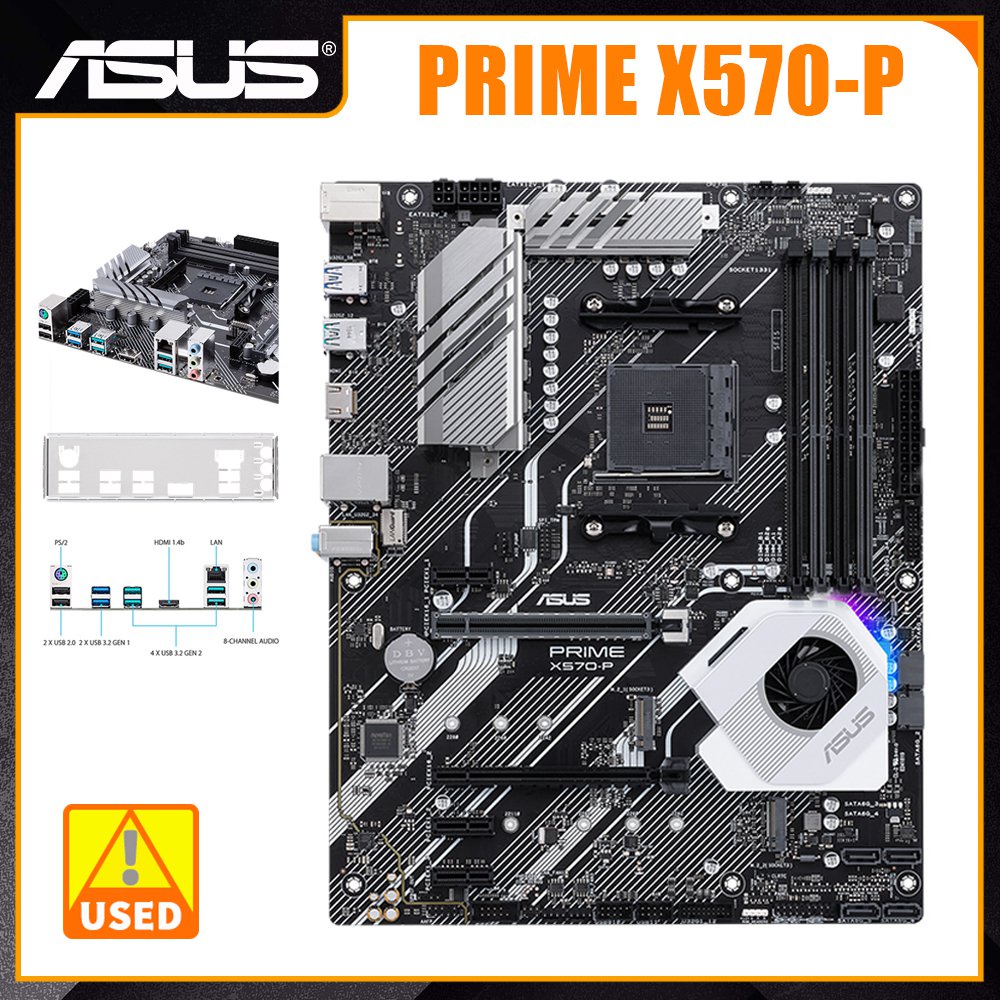 ASUS PRIME X570-P ATX Placa-Mãe 12 Fases De Energia DrMOS , DDR4 ...