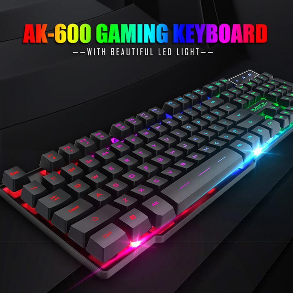 Teclado H'maston Ak-600 Game Com Led Retroiluminado Rgb | Shopee Brasil