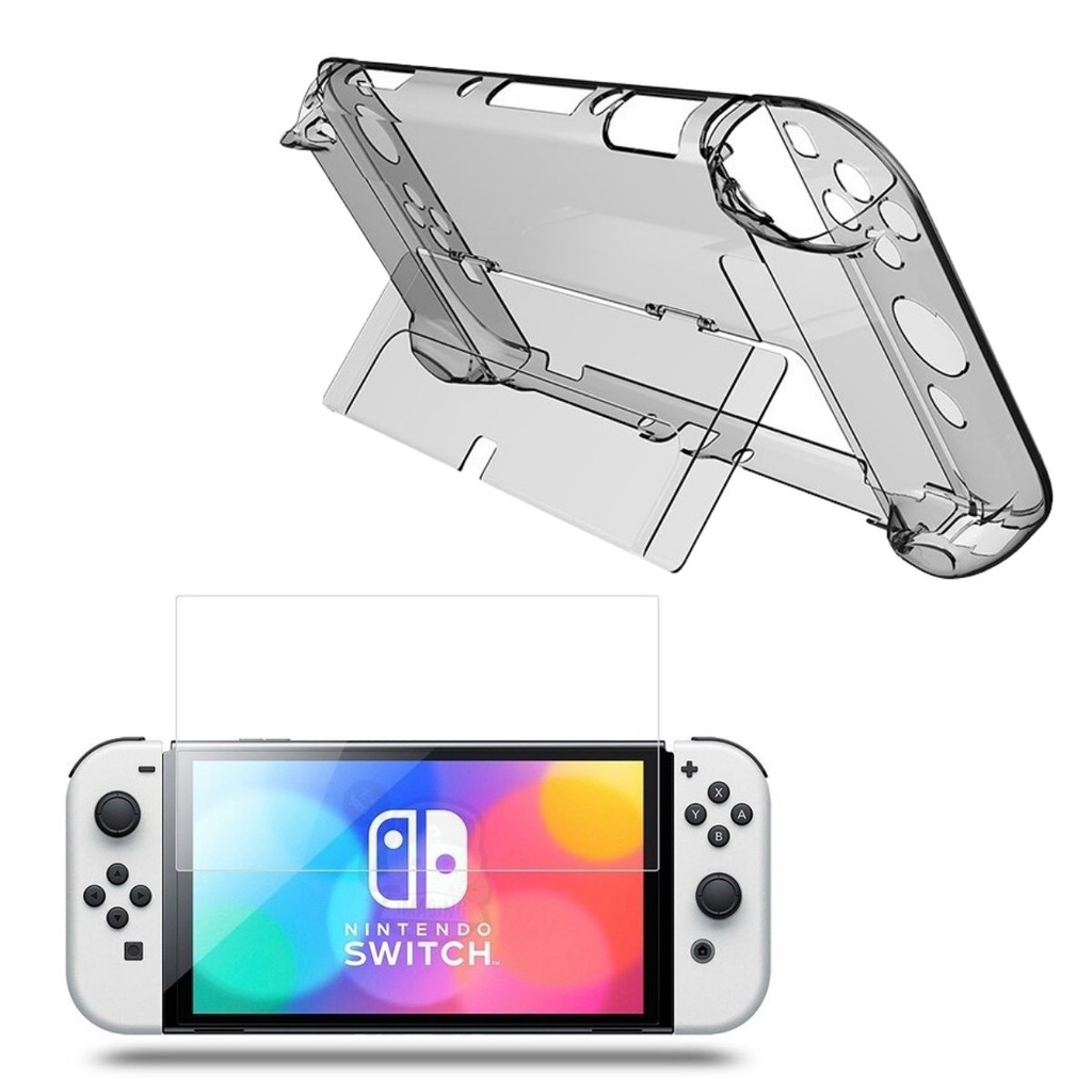 Kit Capa Acrílico + Película de Vidro Nintendo Switch Oled - Desconto ...