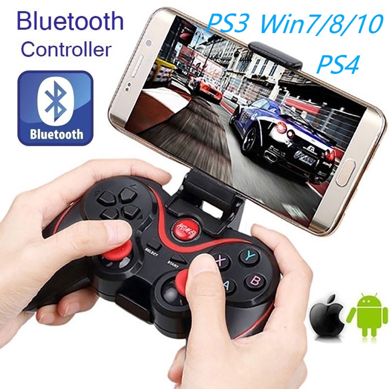 T3 Controle para celular bluetooth game pad sem fio gameped Suporte ...
