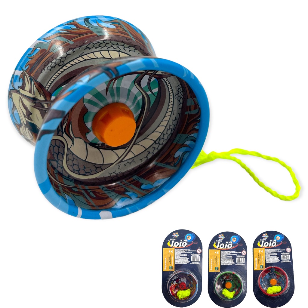 Yoyo Profissional Rolamento de Alumínio Leve e Resistente Côncavo Cordas Extra 7 Esferas (Ioio ...