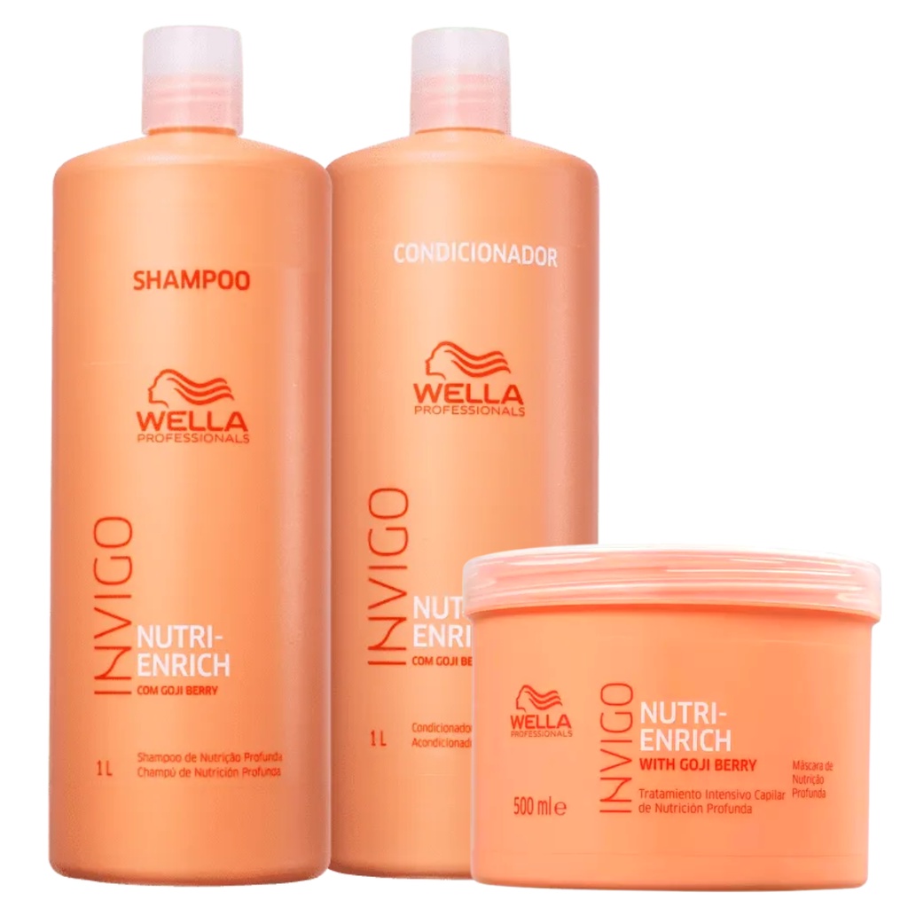 Kit Wella Invigo Nutri Enrich (3 Produtos) Original - Desconto no Preço